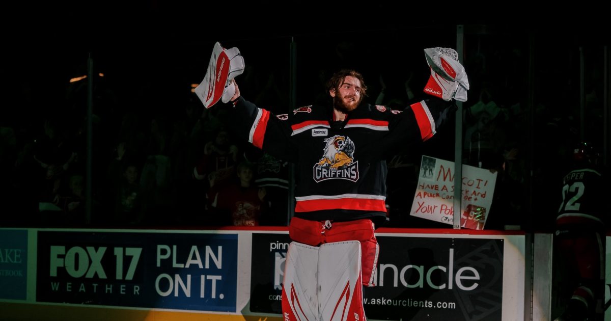 Grand Rapids Griffins | Sebastian Cossa Named AHL Player of The Week