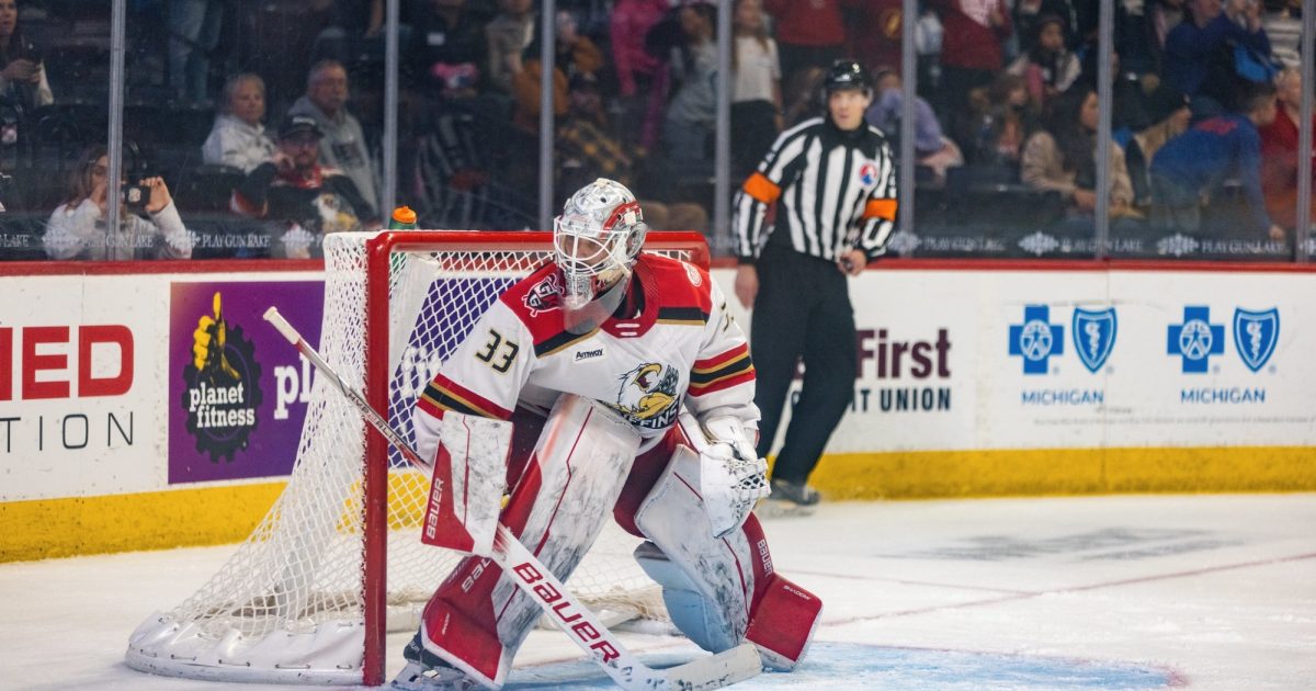 Grand Rapids Griffins | Sebastian Cossa Recalled by Red Wings