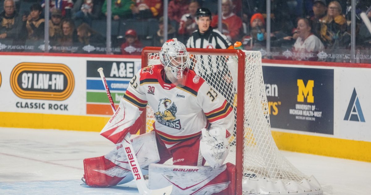 Grand Rapids Griffins | Sebastian Cossa Named AHL Player of the Week